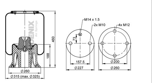LUFTFJÄDERBÄLG PHOENIX 1DK23L-31 - Rydahls